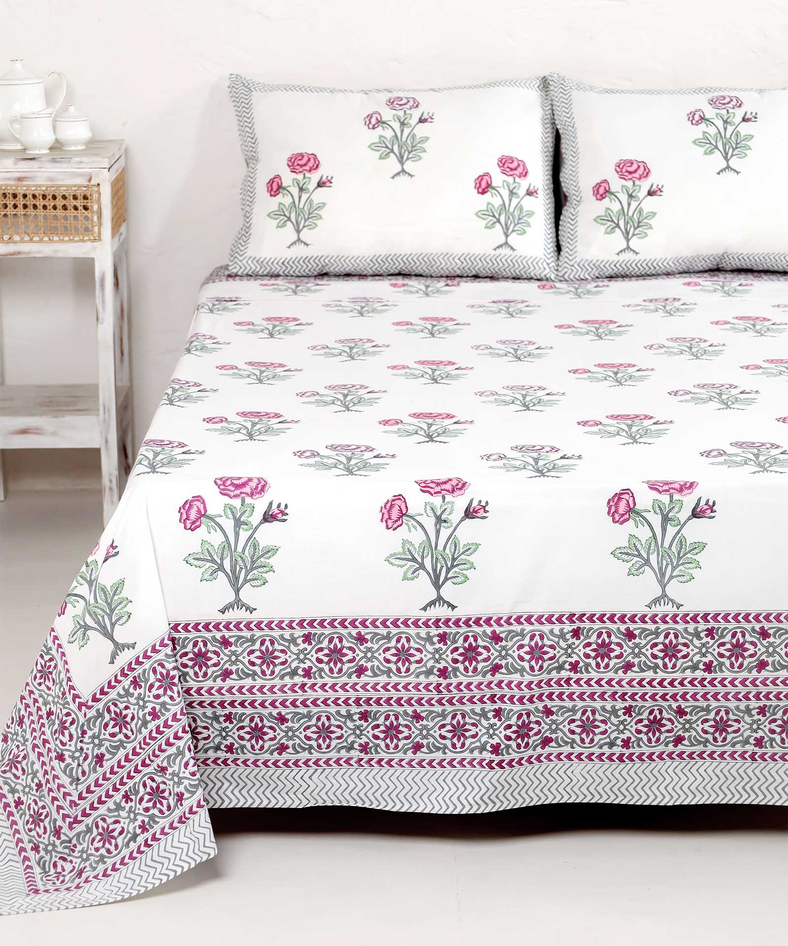 Hand Block Printed Bedsheets